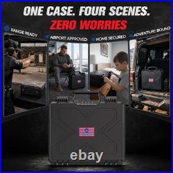 Biometric Pistol Gun Case, Holds 5 Pistols & 16 Magazines, IP64 ...