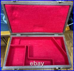 Pistol Gun Presentation Case Wood Top Colt Revolver Cobra Python ...