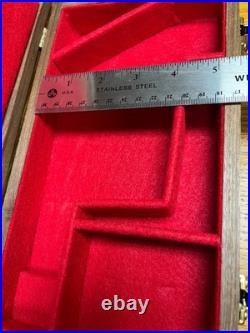 Pistol Gun Presentation Case Wood Top Colt Revolver Cobra Python ...