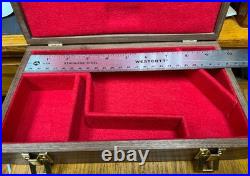 Pistol Gun Presentation Case Wood Top Colt Revolver Cobra Python ...